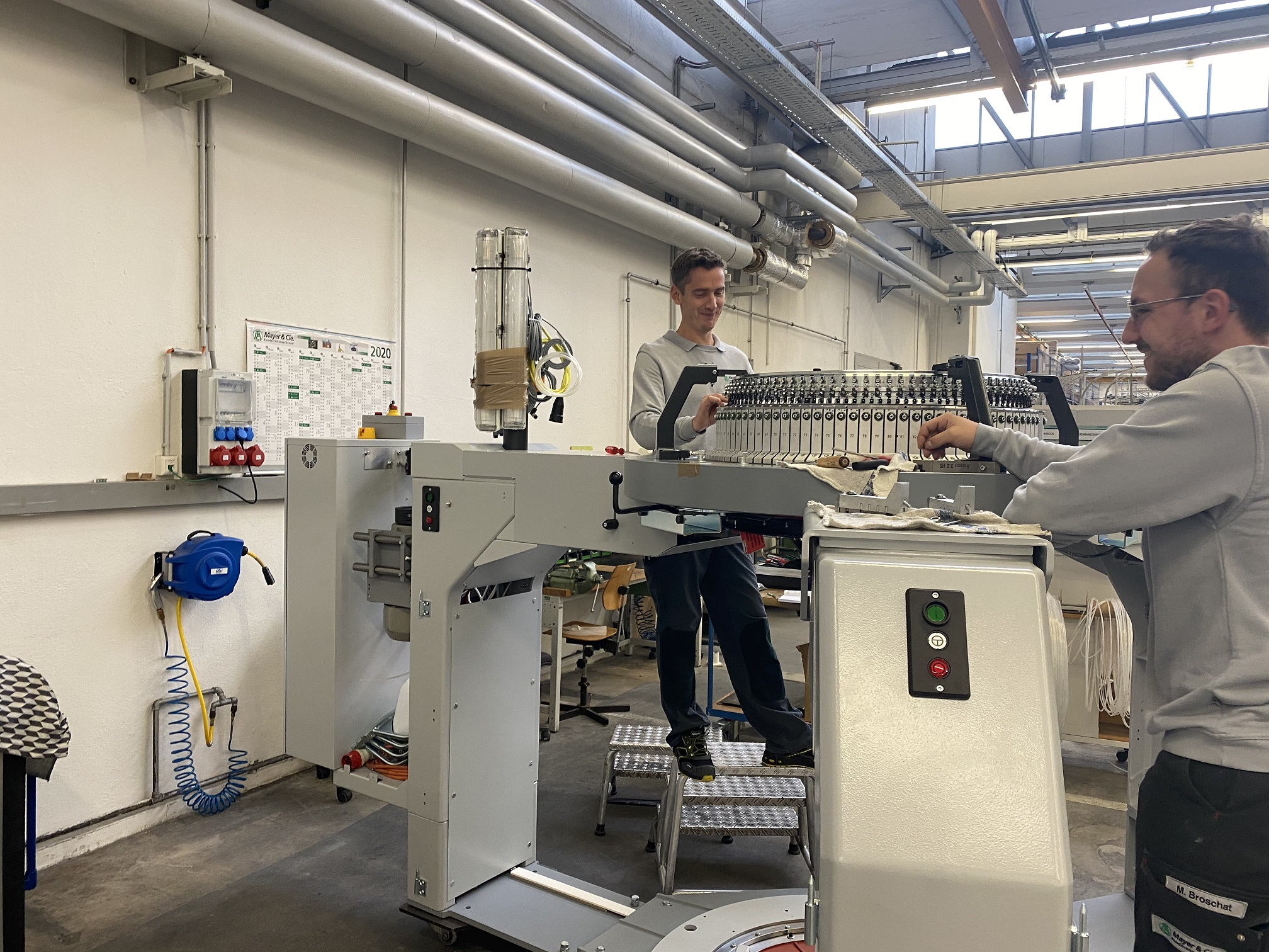 Mayer & Cie. celebrates schnapps number: Circular knitting machine ...